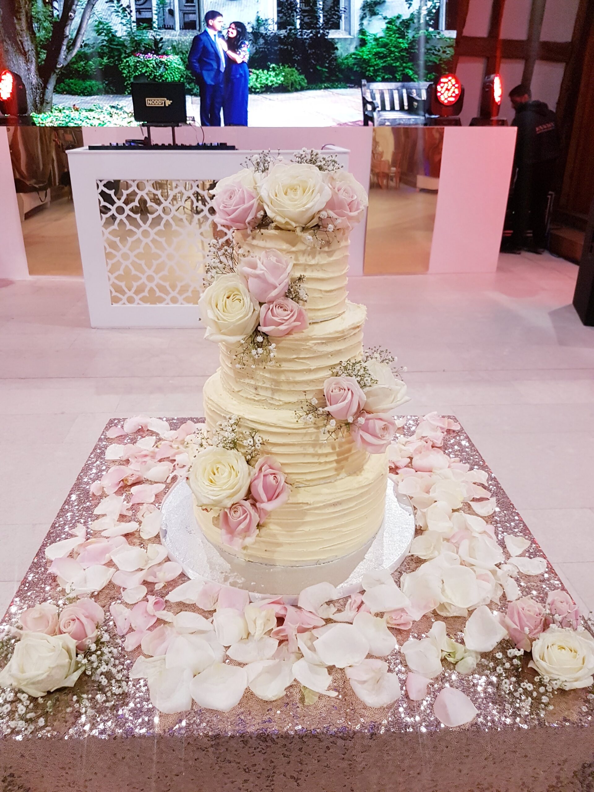 Dusky Pink & Ivory Delight II – £350 – Bespoke Cakes and Treats